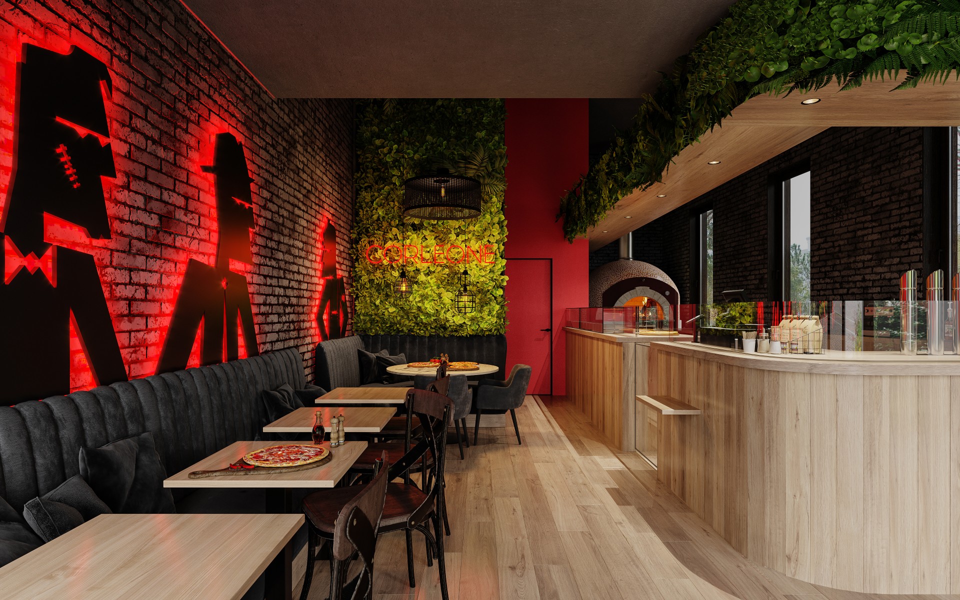 Restaurant Corleone Pizza • Projet Singulier